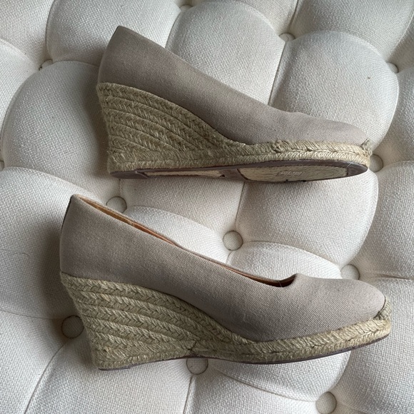 J. Crew | Shoes | J Crew Seville Espadrille Beige Canvas Wedge | Poshmark